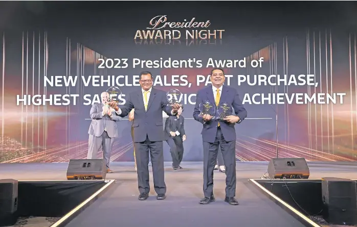 Shreedhar Motors wins four 2023 APDM President’s award - PressReader