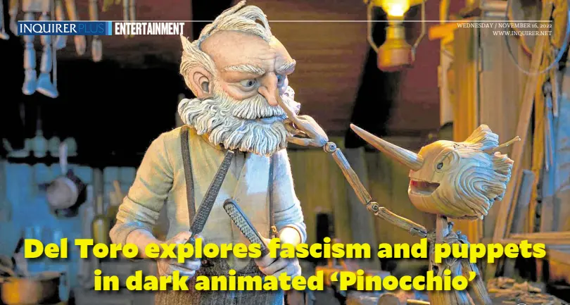 Del Toro explores fascism and puppets in dark animated ‘Pinocchio ...