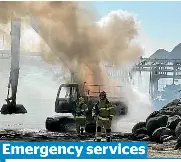 Digger fire at port - PressReader