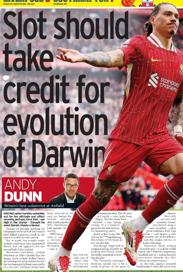 Slot should take credit for evolution of Darwin - PressReader