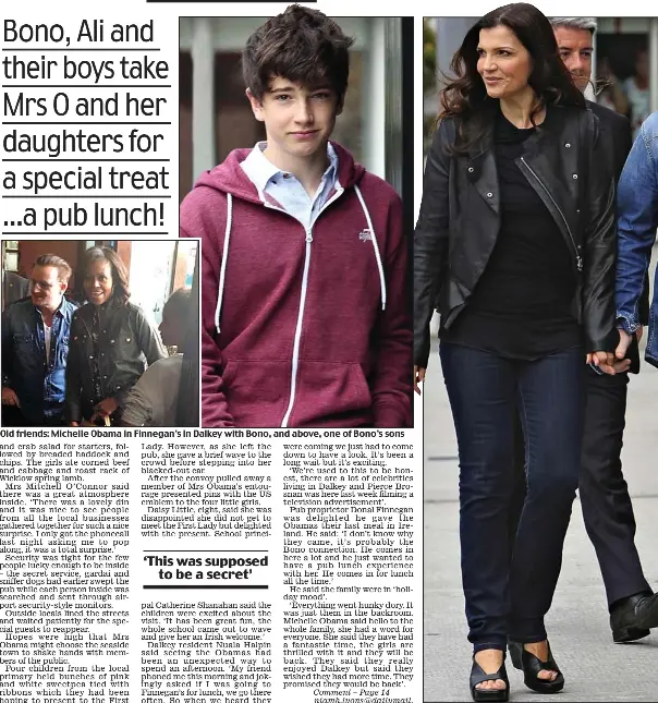 How Bono’s boys cheered up Michelle’s girls - PressReader