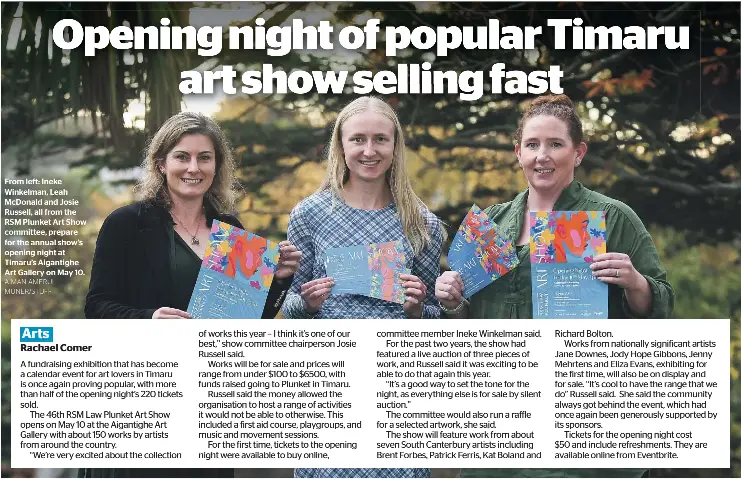 Opening night of popular Timaru art show selling fast - PressReader