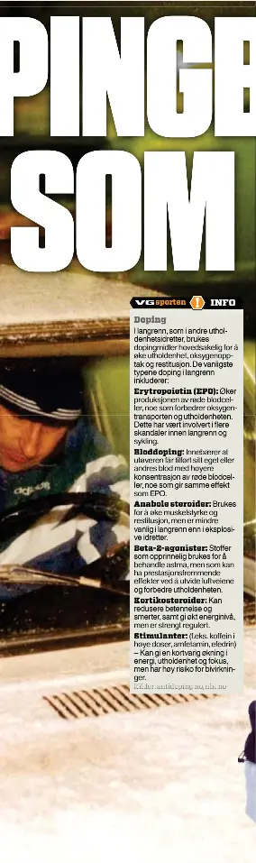 PINGBOMBER­25 SOM RYSTET SKI-VM Doping - PressReader