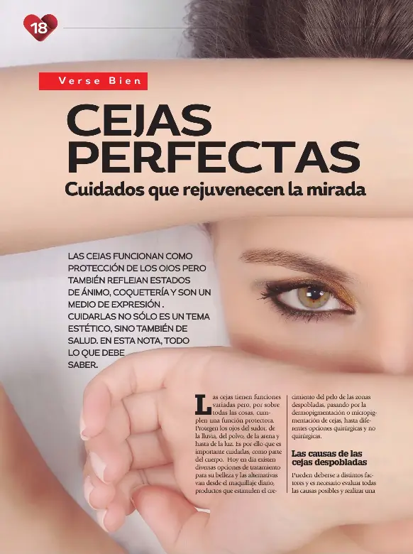 CEJAS PERFECTAS Cuidados que rejuvenece­n la mirada - PressReader