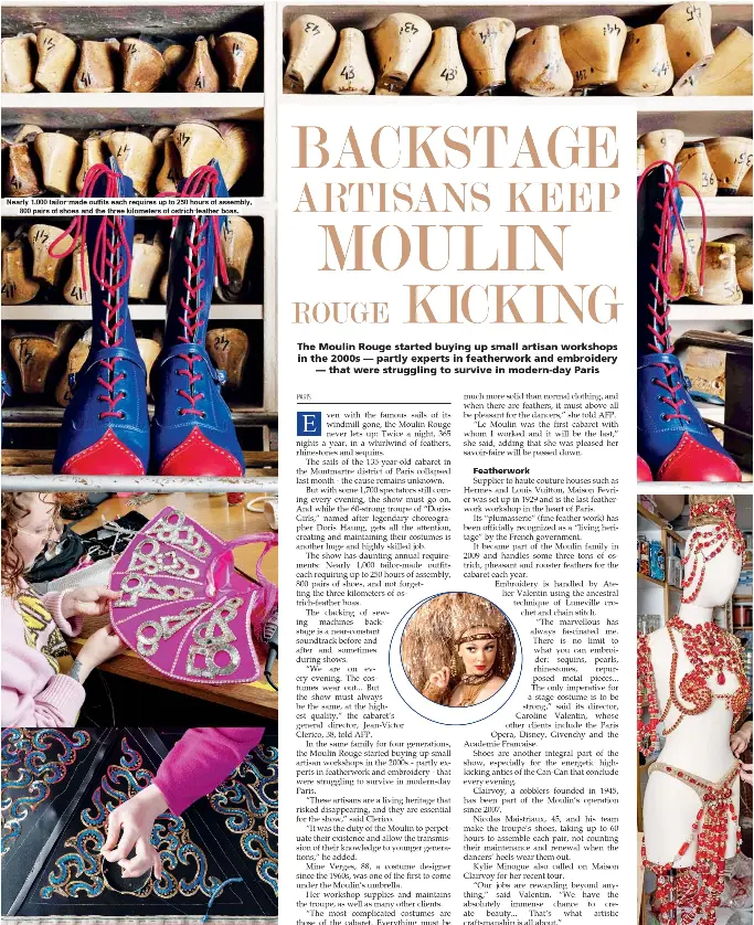 BACKSTAGE ARTISANS KEEP MOULIN KICKING - PressReader