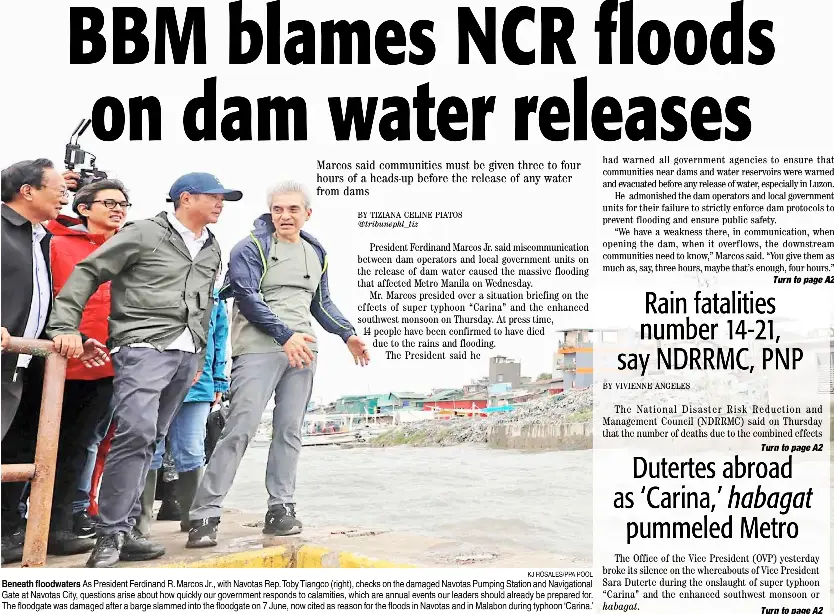 BBM blames NCR floods on dam water releases - PressReader