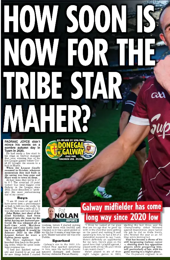 HOW SOON IS NOW FOR THE TRIBE STAR MAHER? - PressReader