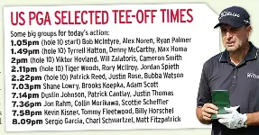 US PGA SELECTED TEE-OFF TIMES - PressReader