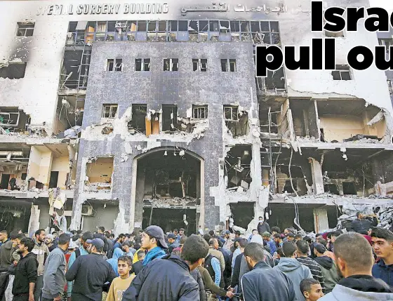 Israeli troops pull out of Gaza hospital after raid - PressReader