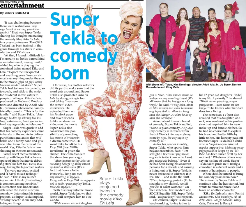 Super Tekla to comedy born - PressReader