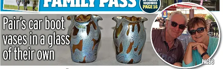 Pair’s car boot vases in a glass of their own - PressReader