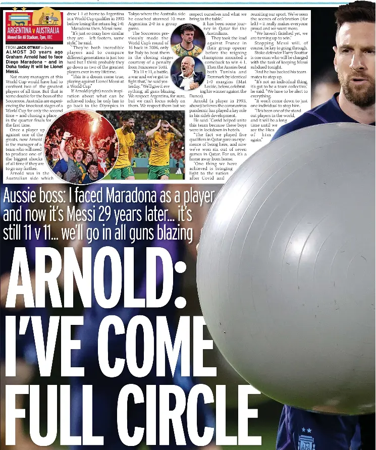 ARNOLD: I’VE COME FULL CIRCLE - PressReader