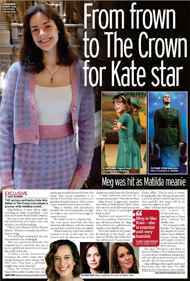 From frown to The Crown for Kate star - PressReader