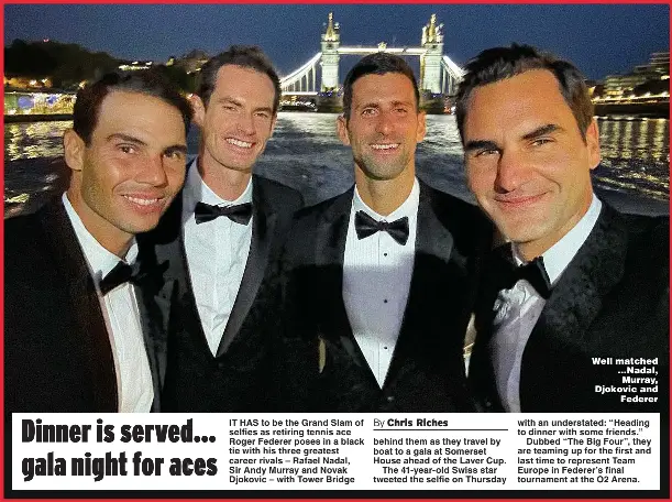 Dinner is served... gala night for aces - PressReader