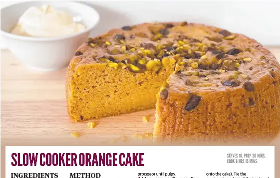 SLOW COOKER ORANGE CAKE - PressReader