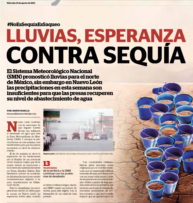 Lluvias, esperanza contra sequía - PressReader