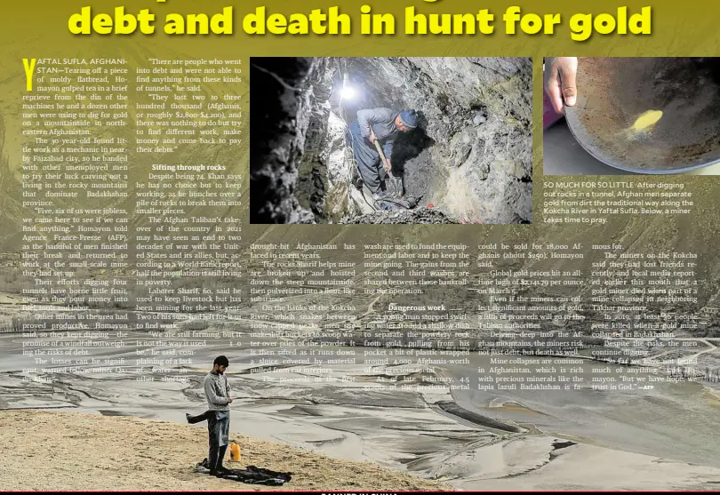 Impoverish­ed Afghans risk debt and death in hunt for gold - PressReader