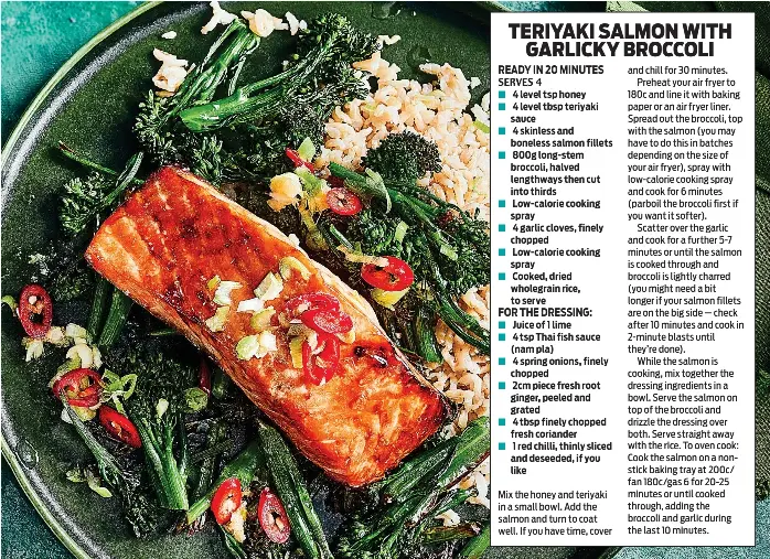 TERIYAKI SALMON WITH GARLICKY BROCCOLI - PressReader