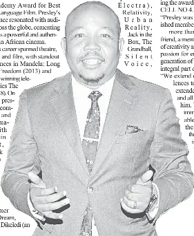 Tsotsi star Presley Chweneyaga­e dies at 40 - PressReader