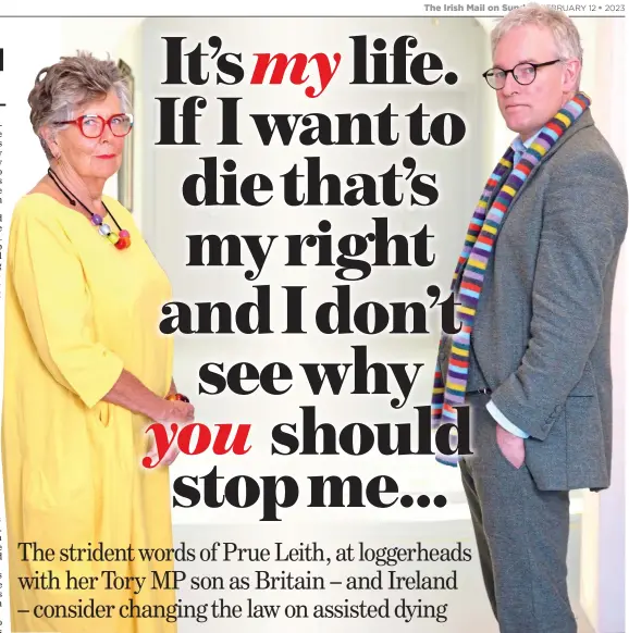 It’s my life. If I want to die that’s my right and I don’t see why you should stop me ...