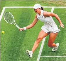 Kick in the grass for Swiatek - PressReader