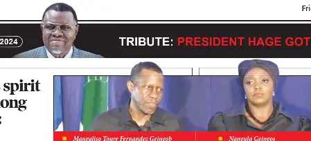 My father’s spirit lives on among Namibians: - PressReader