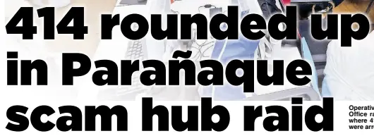 414 rounded up in Parañaque scam hub raid - PressReader