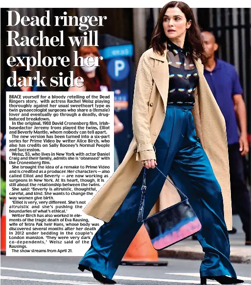 Dead ringer Rachel will explore her dark side - PressReader