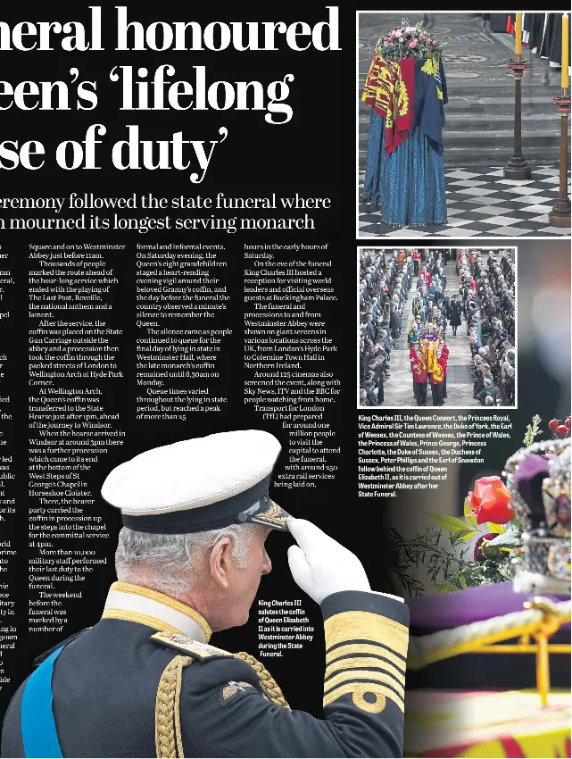 Funeral honouresd Queen’s ‘lifelong sense of duty’ - PressReader