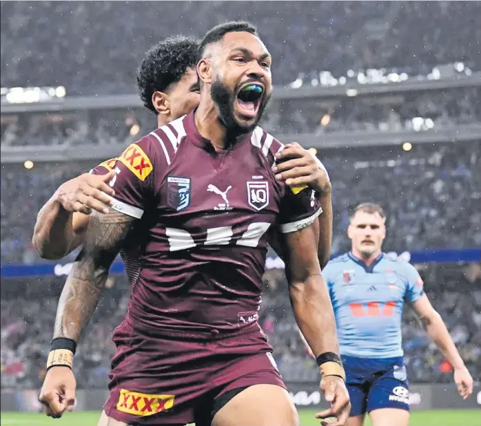 Maroons survive stunning Blues comeback - PressReader
