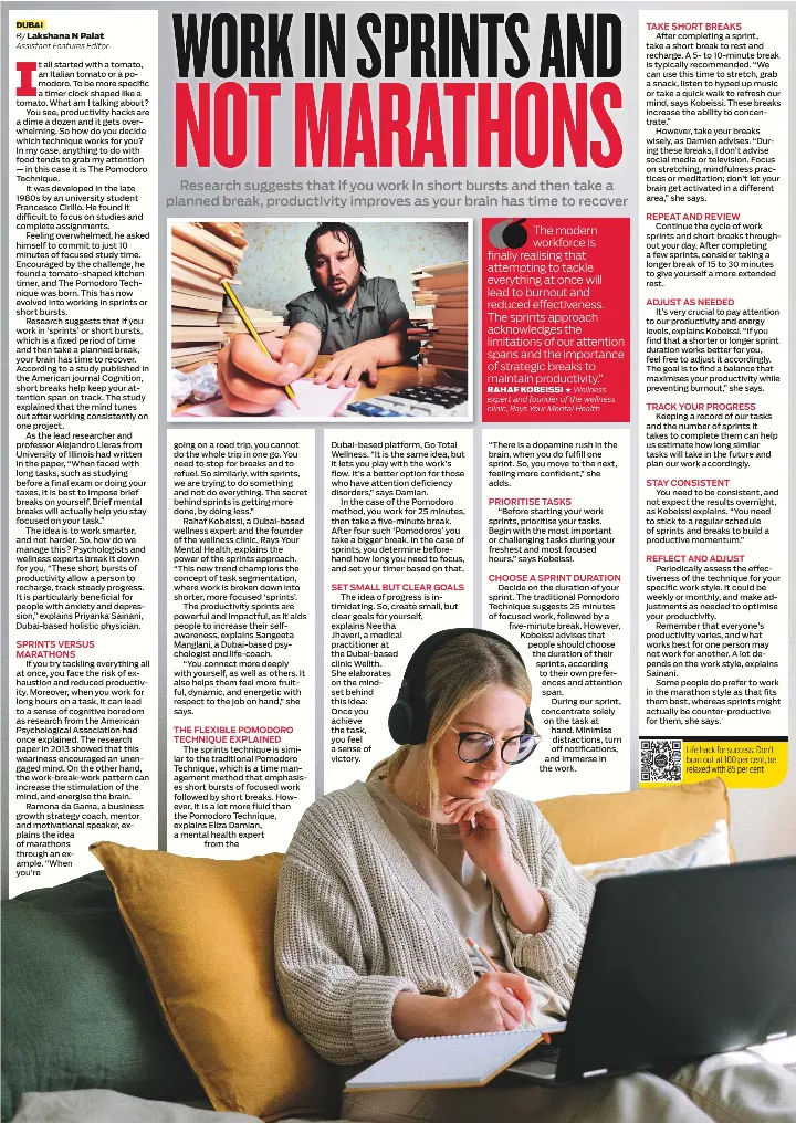 WORK IN SPRINTS AND NOT MARATHONS - PressReader