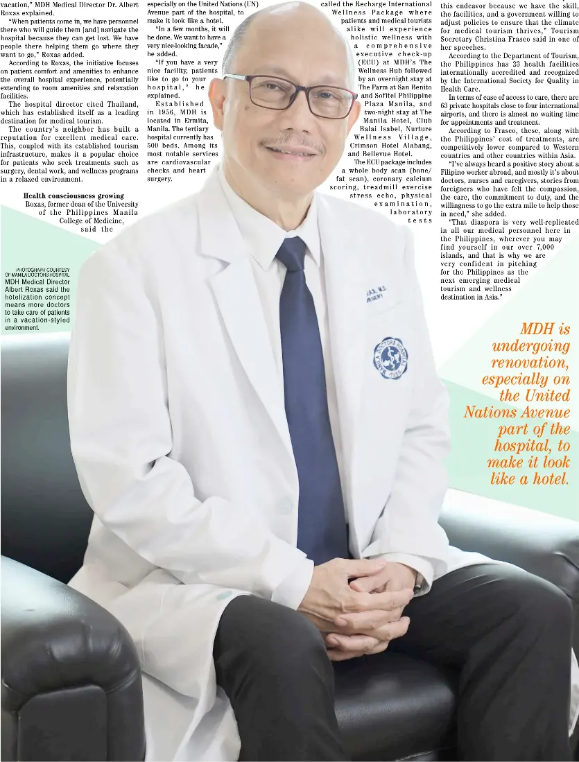 MDH: MED TOURISM’S NATURAL PROGRESSIO­N - PressReader