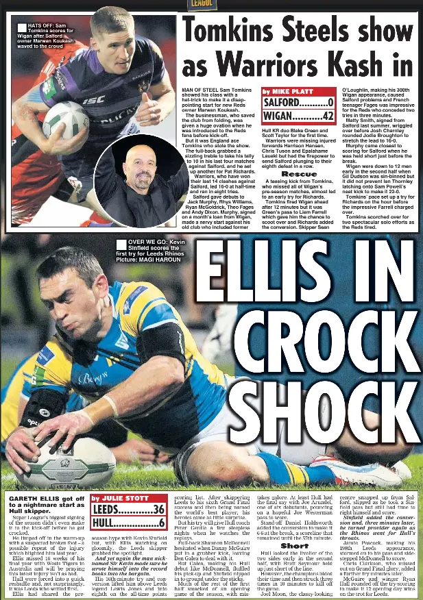 Tomkins Steels show as Warriors Kash in - PressReader