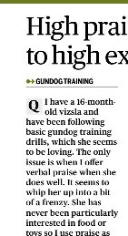 High praise leads to high excitement - PressReader