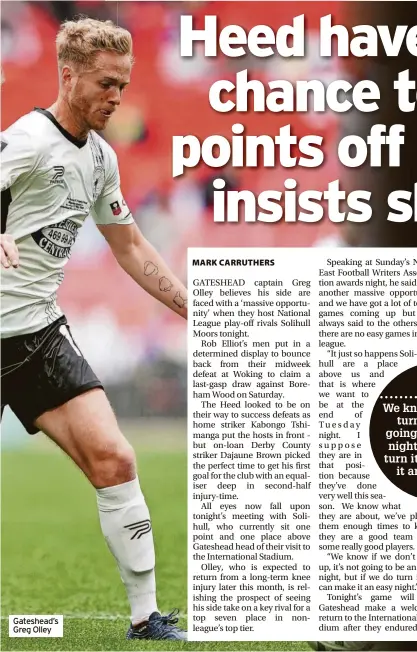 Heed have huge chance to take points off rivals, insists skipper - PressReader