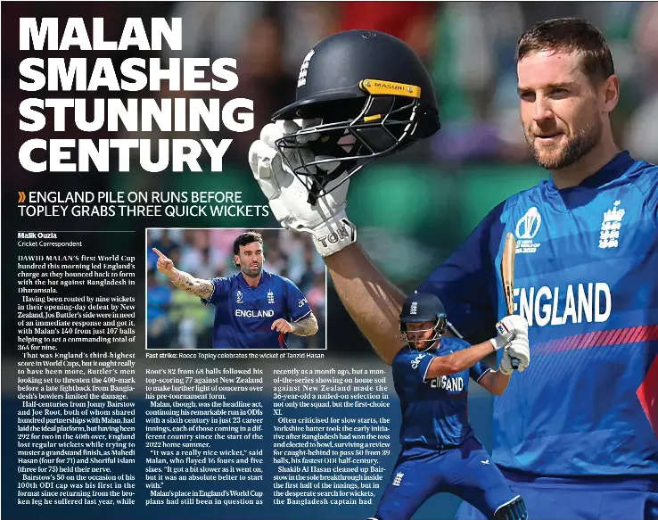 MALAN SMASHES STUNNING CENTURY - PressReader