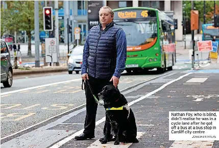 Blind man’s shock at stepping from bus into city cycle lane - PressReader