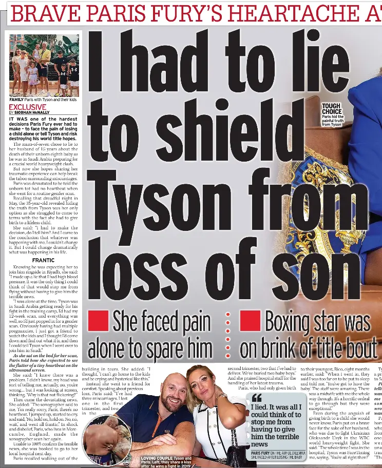 I had to lie to shield Tyson from loss of son - PressReader