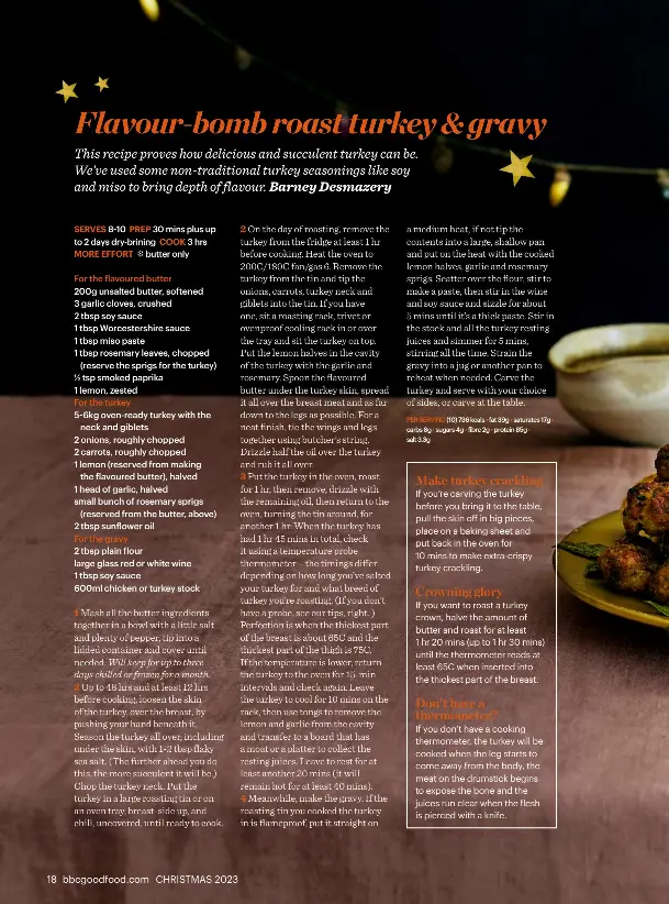 Flavour-bomb roast turkey & gravy - PressReader