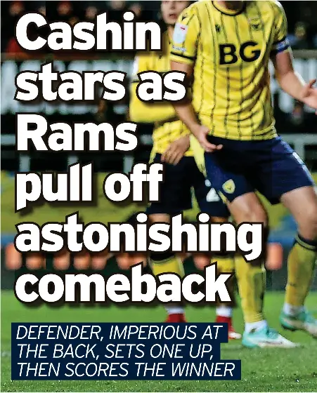 Cashin stars as Rams pull off astonishin­g comeback - PressReader