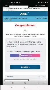 ANZ Warns: Scam Circulatin­g Social Medias - PressReader