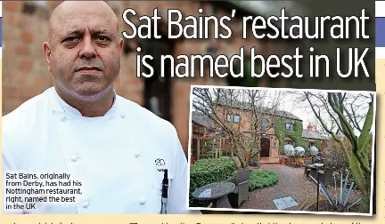 Sat Bains’ restaurant is named best in UK - PressReader