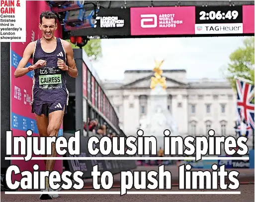 Injured cousin inspires Cairess to push limits - PressReader