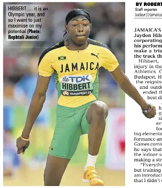 Hibbert itching to get started; eyes Olympic glory - PressReader