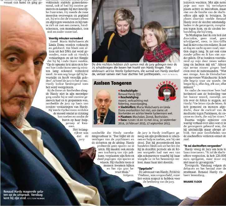 Renaud Hardy over hele lijn schuldig: “Hij ging weloverwog­en en ...