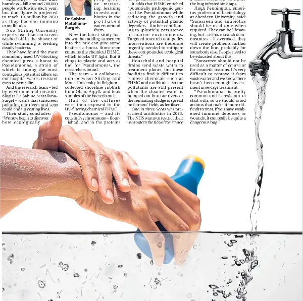 Slapping on sun screen could help super bugs flourish, scientists warn ...