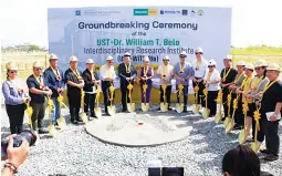 Constructi­on of UST-DR. Belo Institute in Laguna underway - PressReader