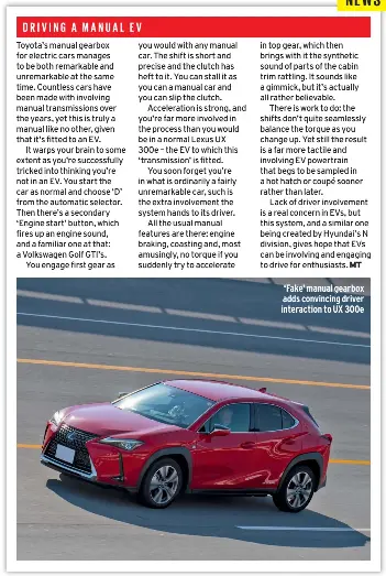 DRIVING A MANUAL EV - PressReader