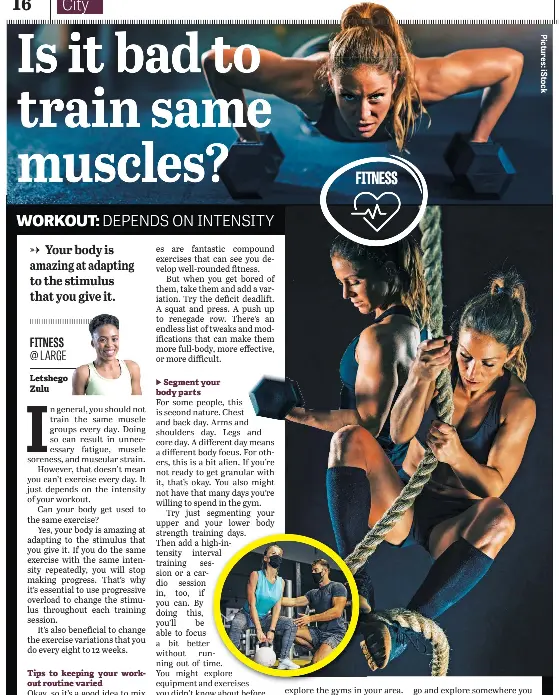 Is it bad to train same muscles? - PressReader