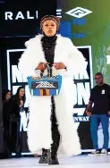 Lusanda Mbane struts her stuff at the Zazi Clothing Factory show in New ...